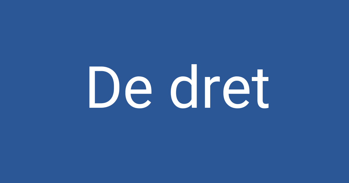 De dret | PCCD
