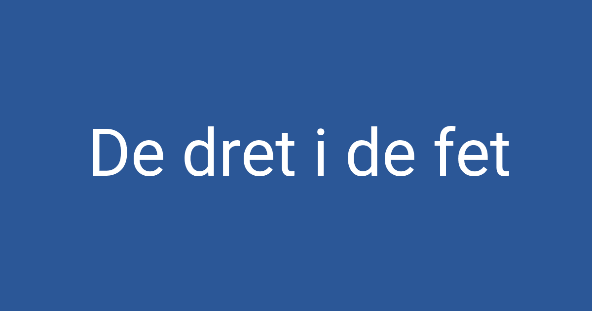 De dret i de fet | PCCD