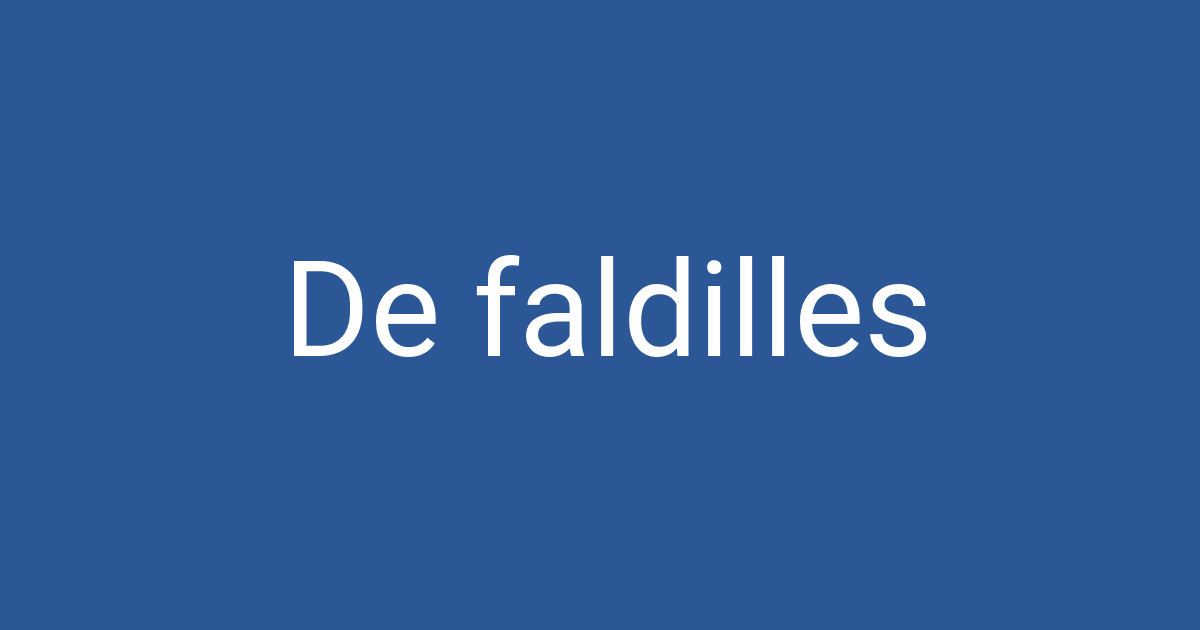 De faldilles | PCCD
