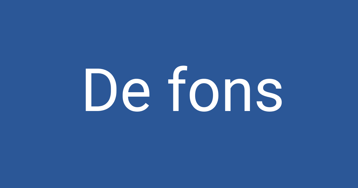 De fons | PCCD
