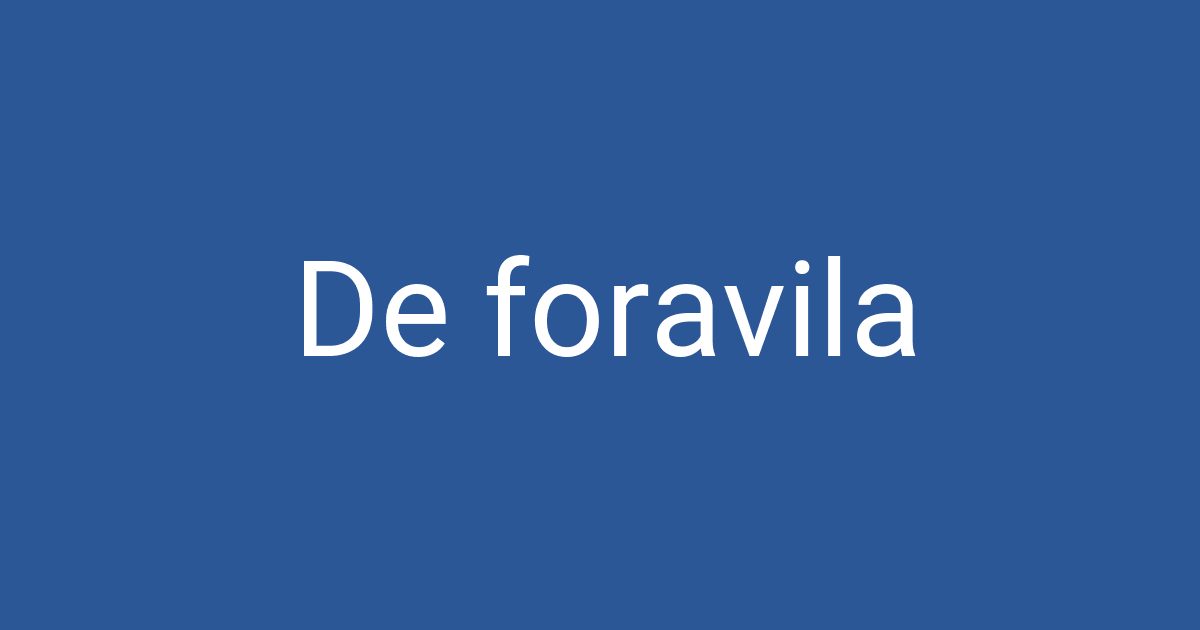 De foravila | PCCD