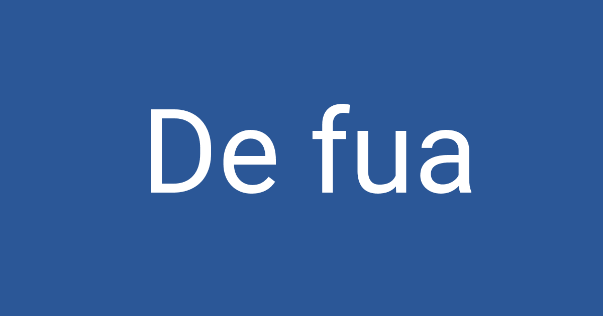 De fua | PCCD