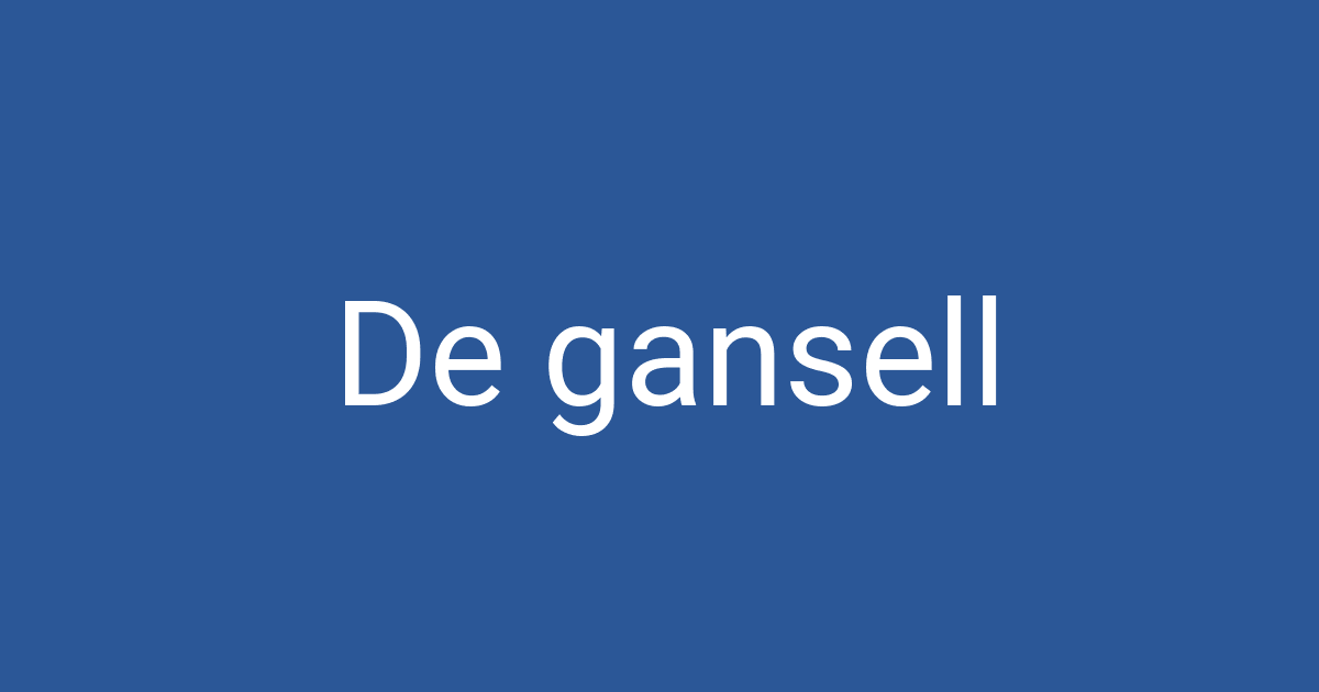 De gansell | PCCD