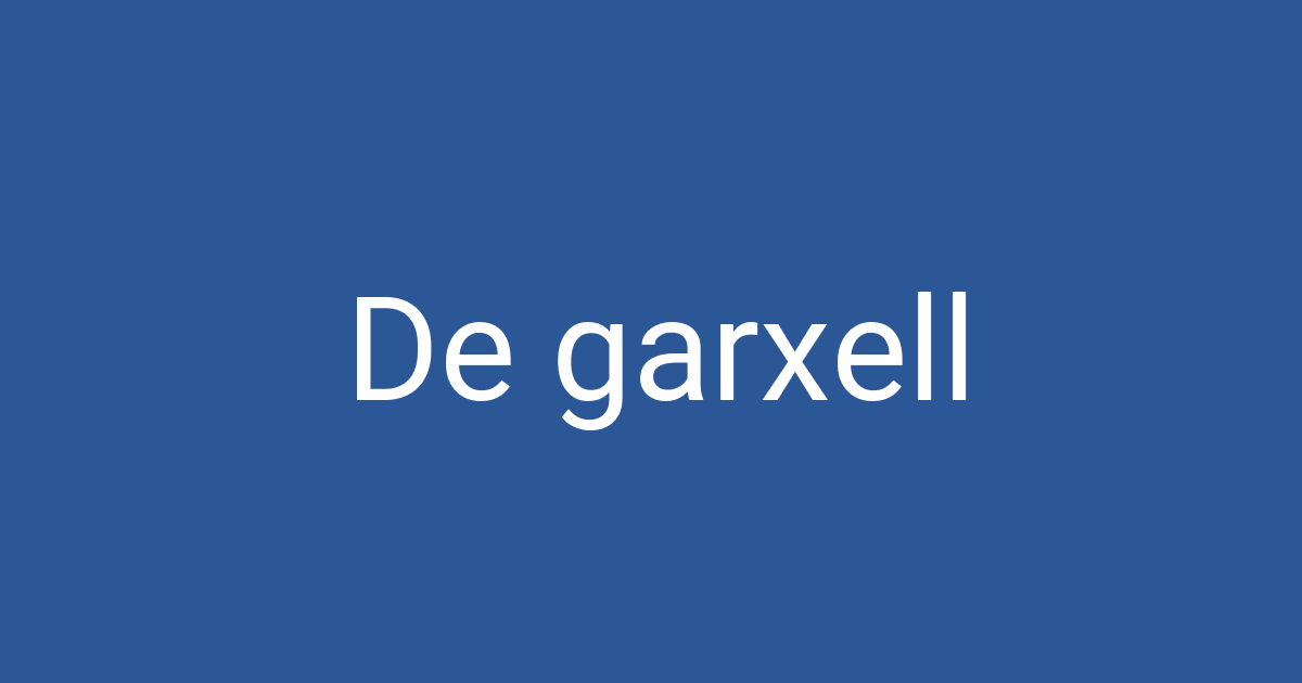 De garxell | PCCD