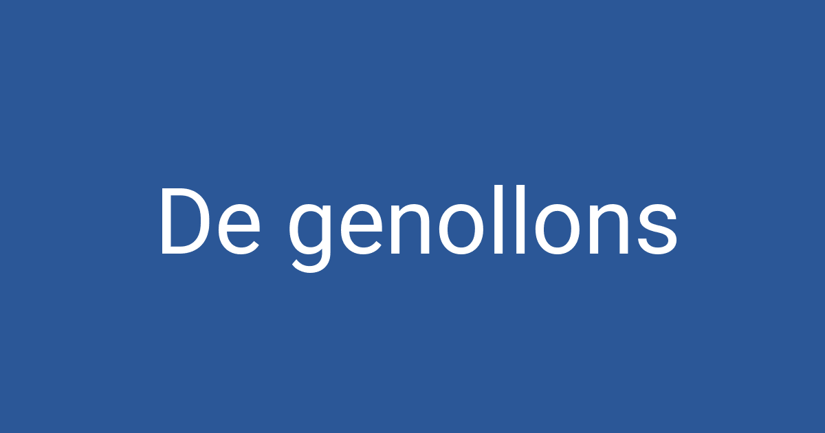 De genollons | PCCD