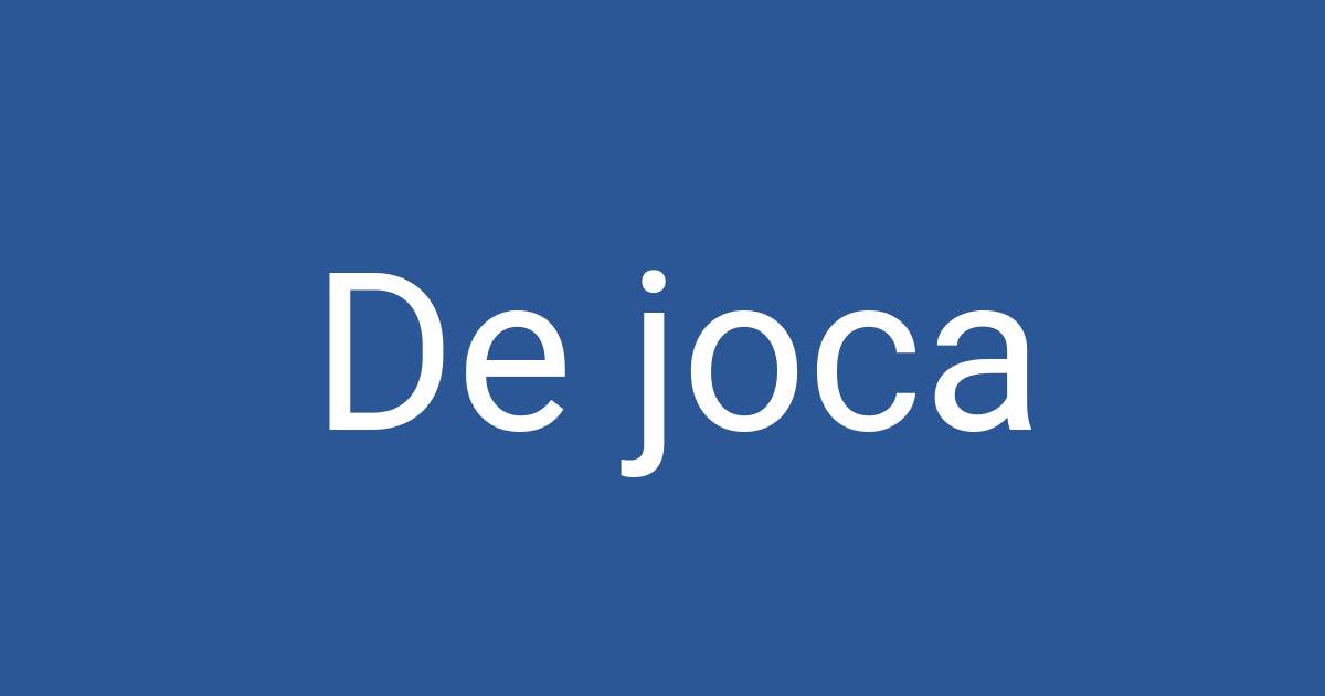 De joca | PCCD