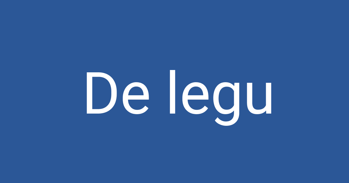 De legu | PCCD