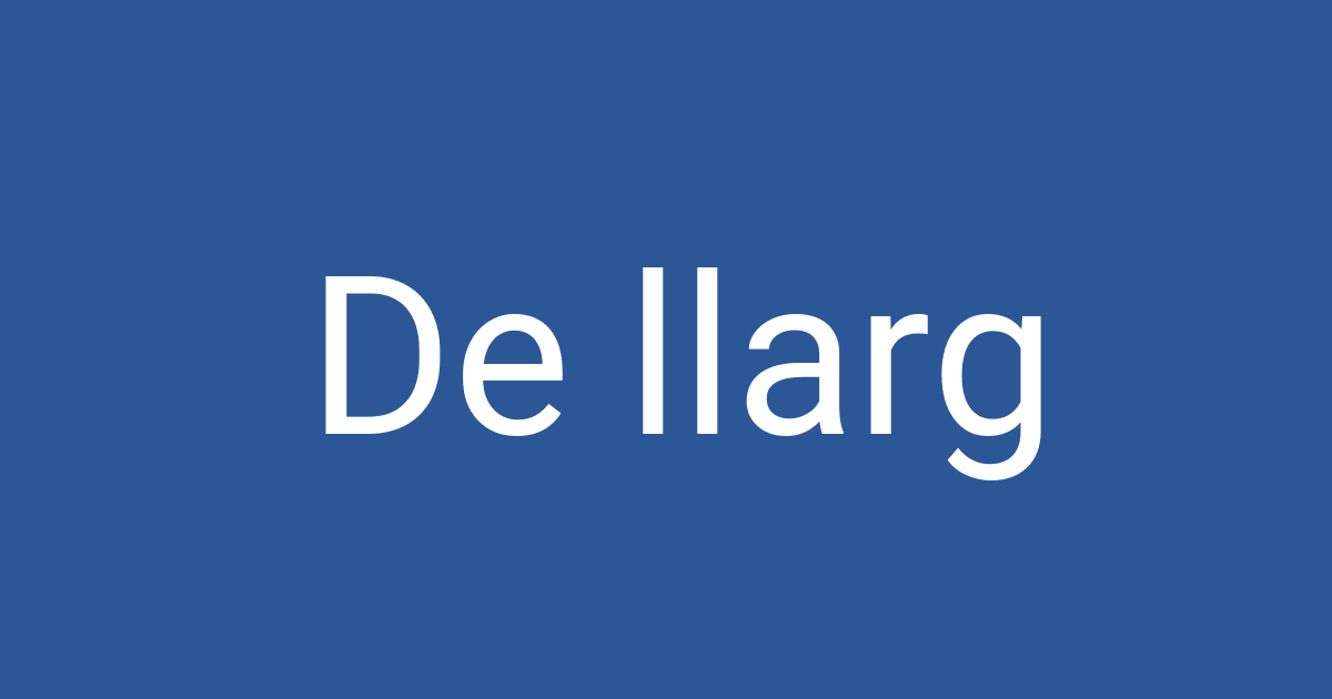 De llarg | PCCD