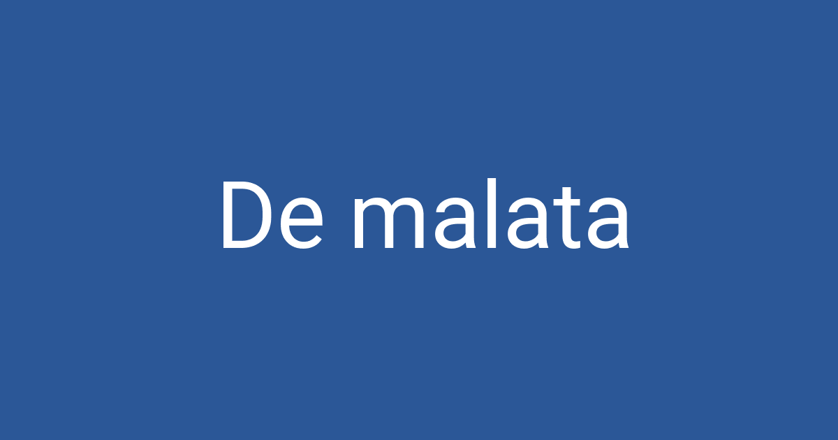 De malata | PCCD