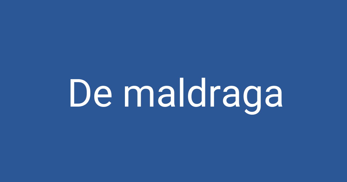 De maldraga | PCCD