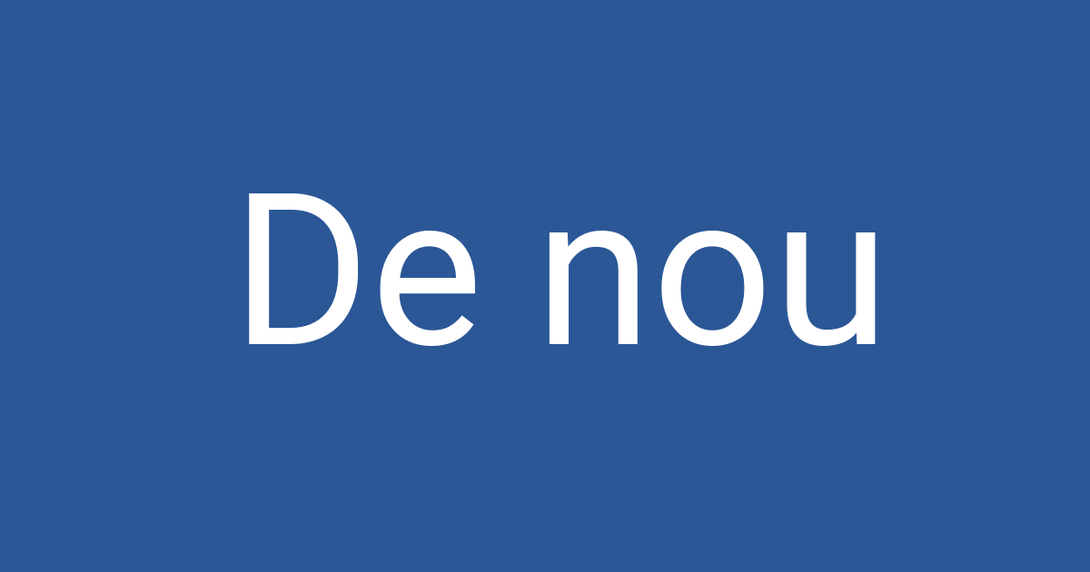 De nou | PCCD