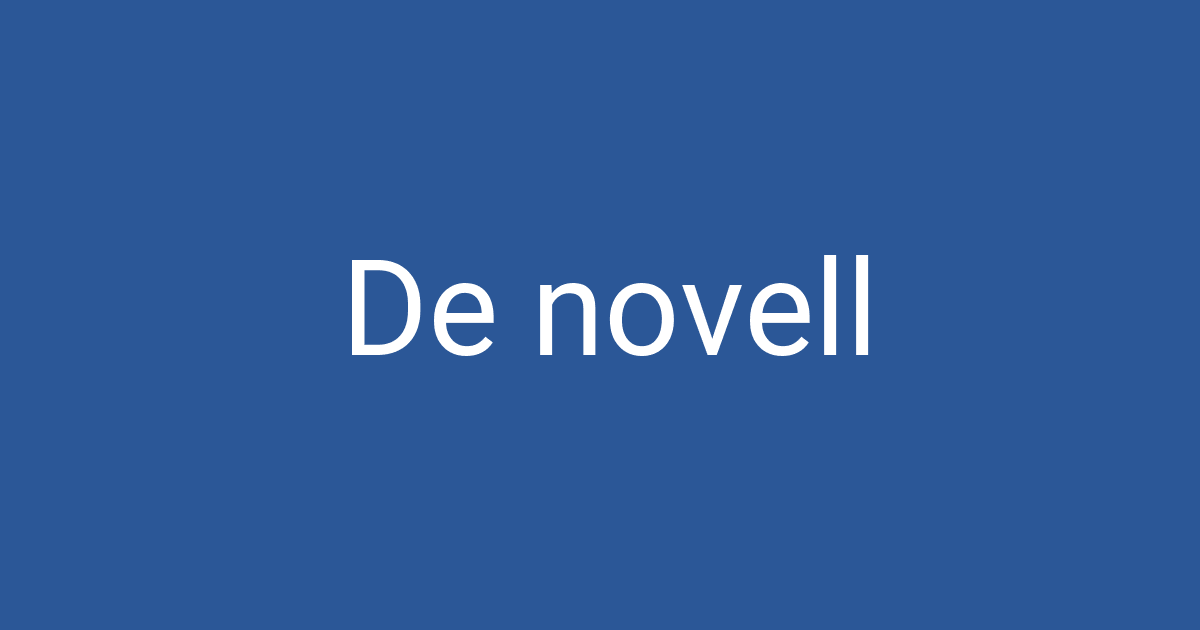 De novell | PCCD