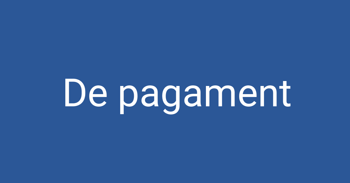 De pagament | PCCD