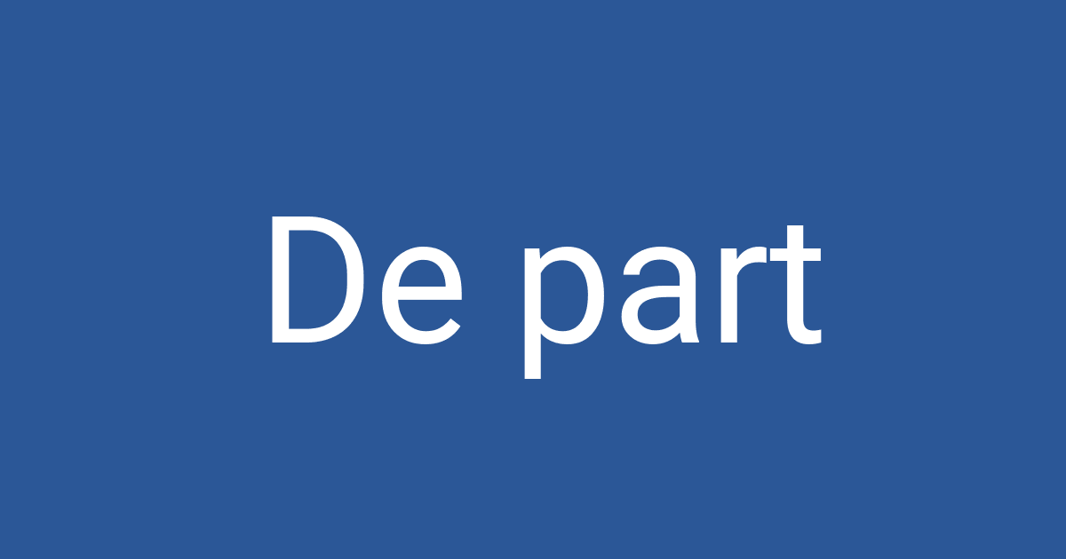 De part | PCCD