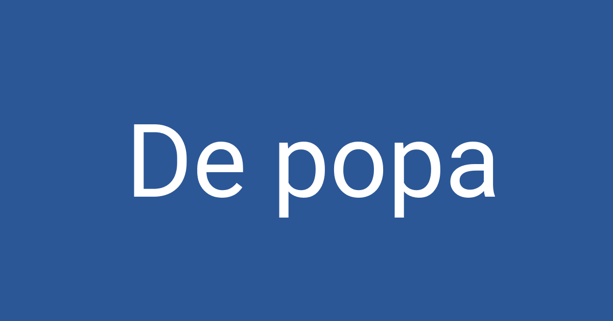 De popa | PCCD