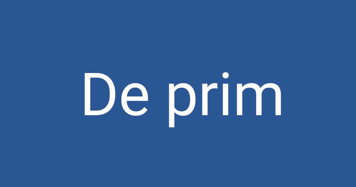 De prim | PCCD