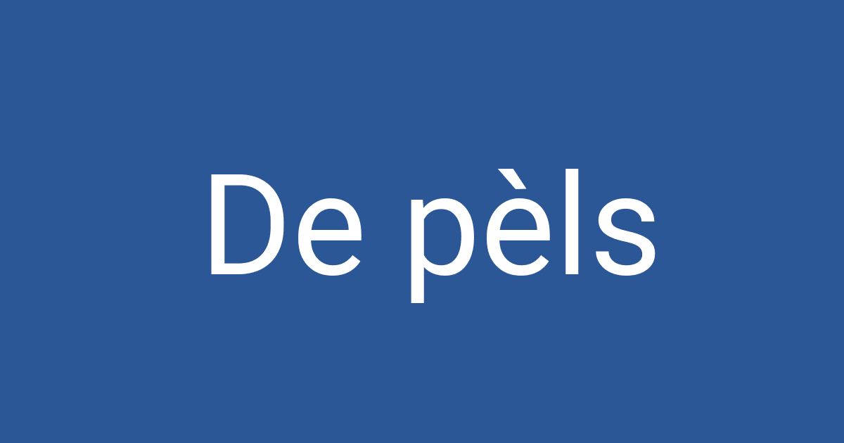 De pèls | PCCD