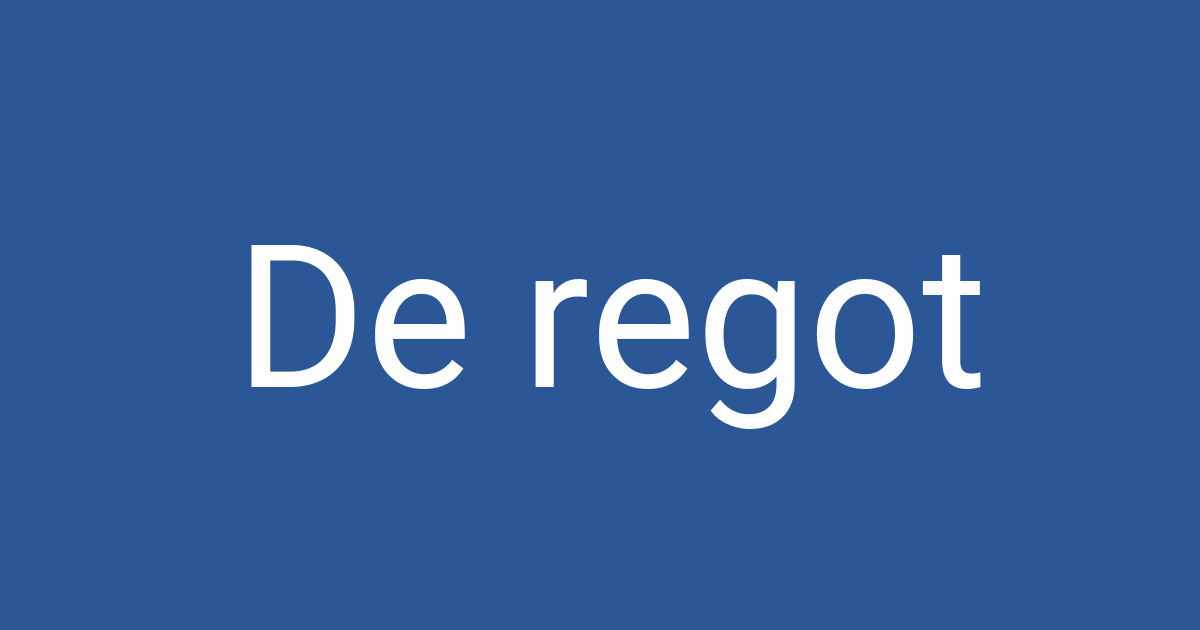 De regot | PCCD