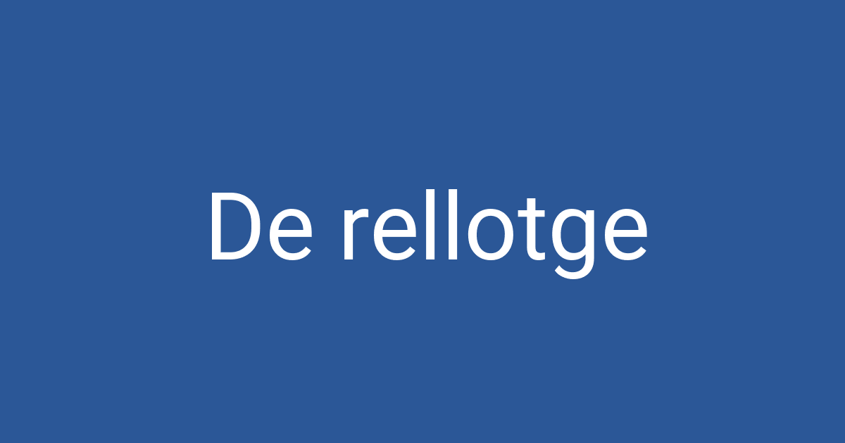 De rellotge | PCCD