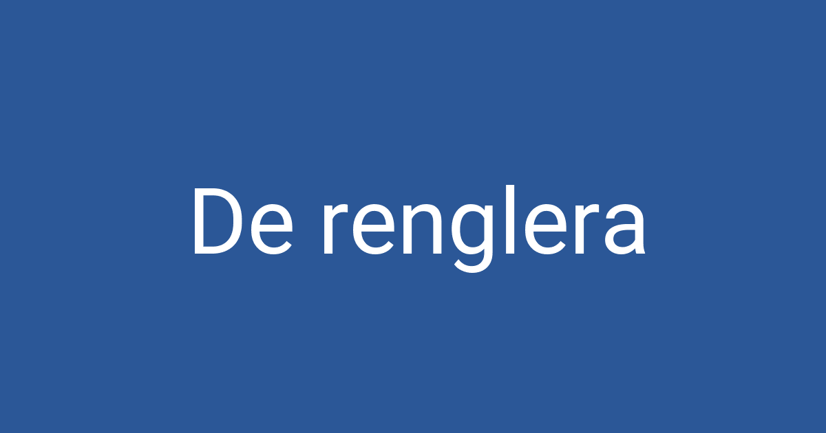De renglera | PCCD