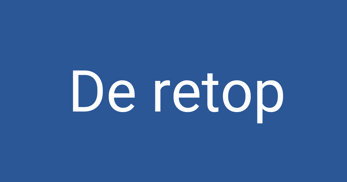 De retop | PCCD