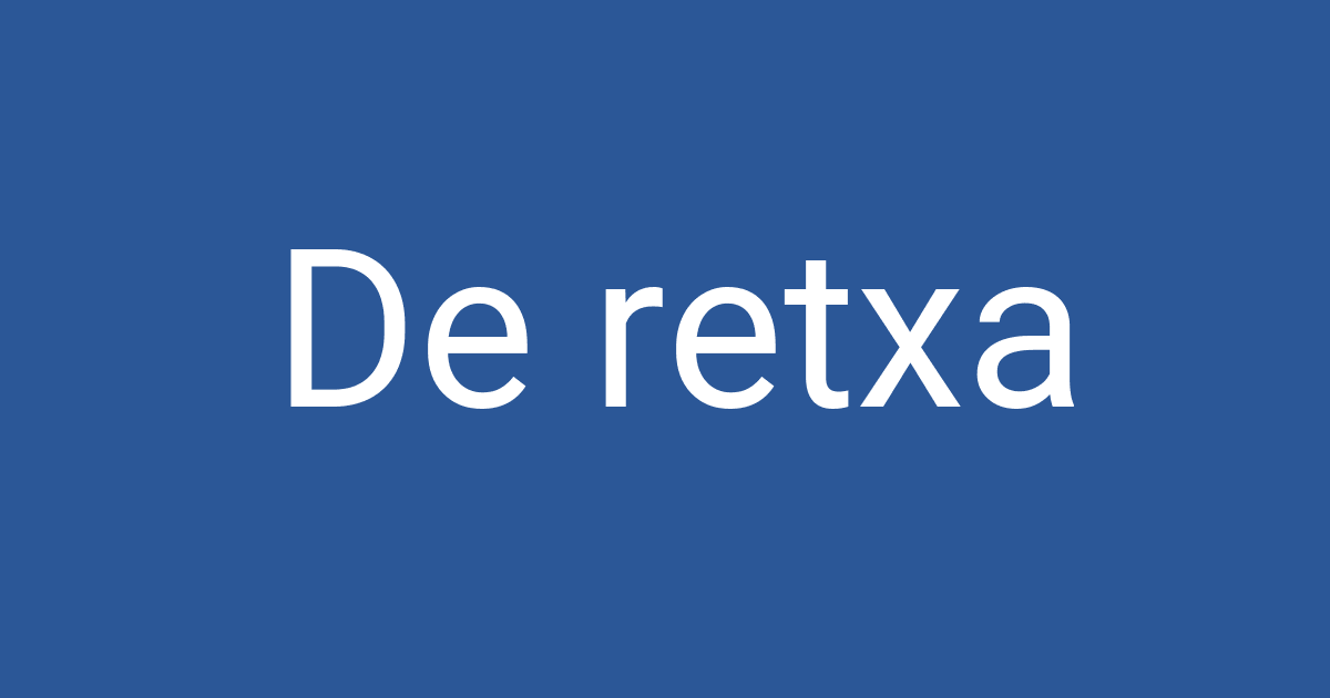 De retxa | PCCD