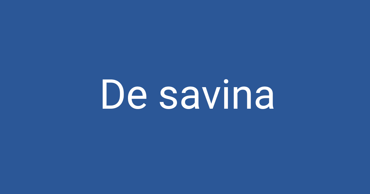 De savina | PCCD