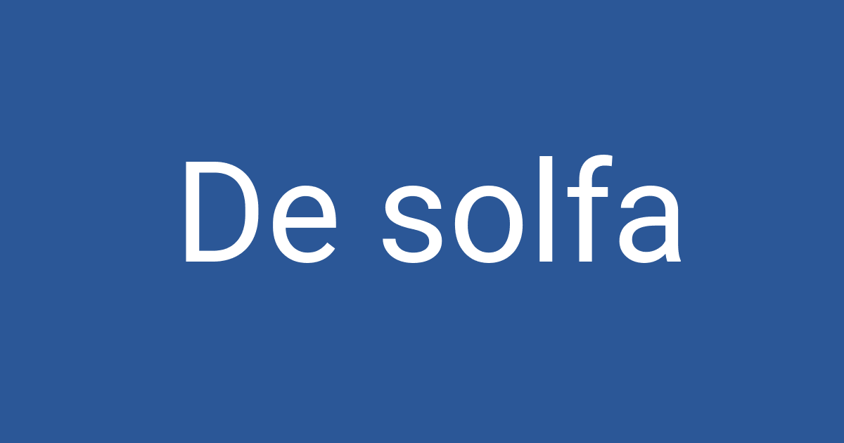 De solfa | PCCD
