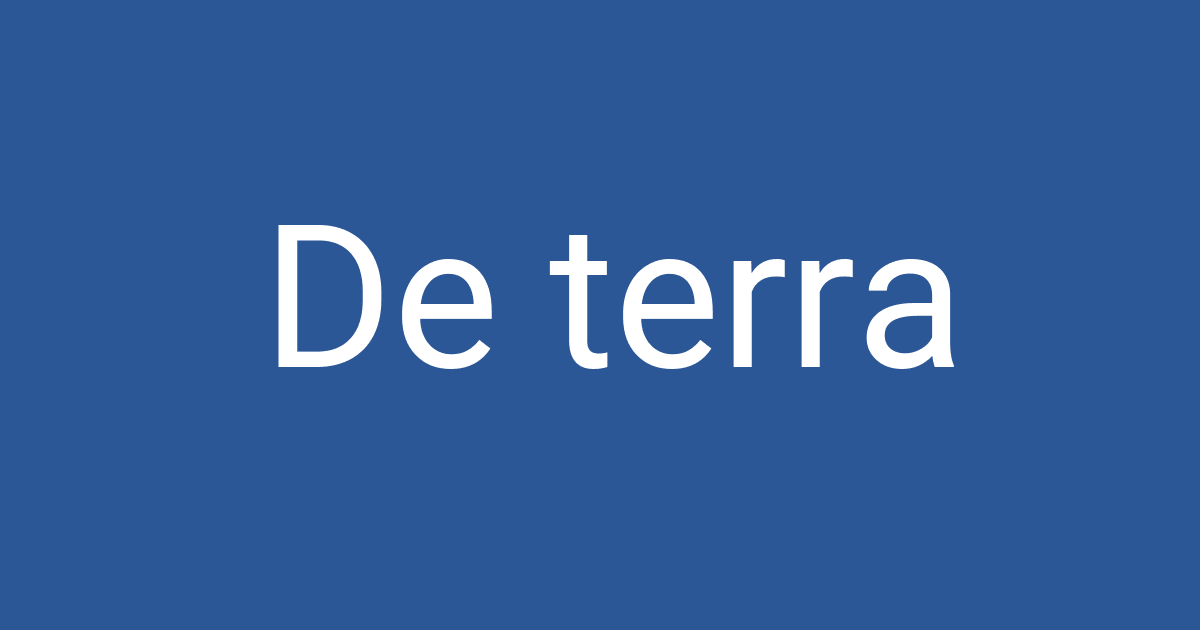 De terra | PCCD