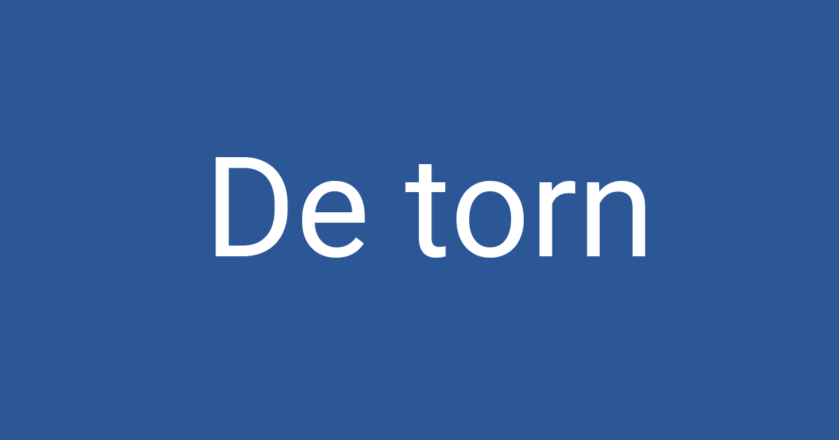 De torn | PCCD