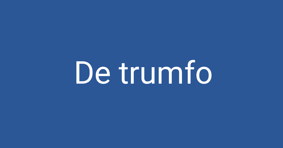 De trumfo | PCCD