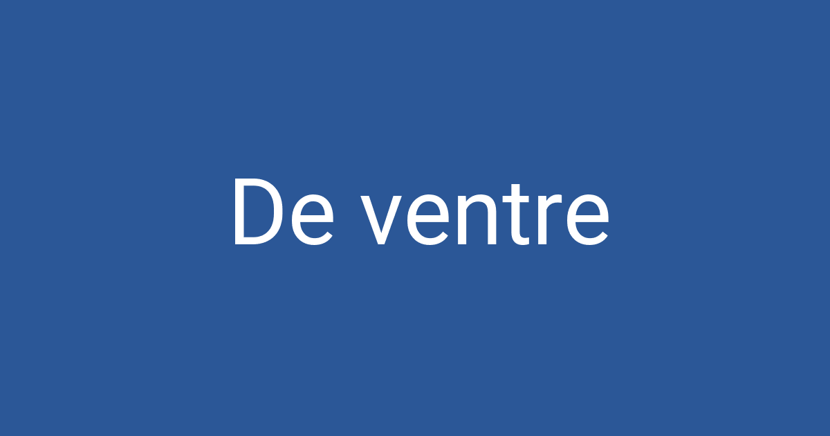 De ventre | PCCD