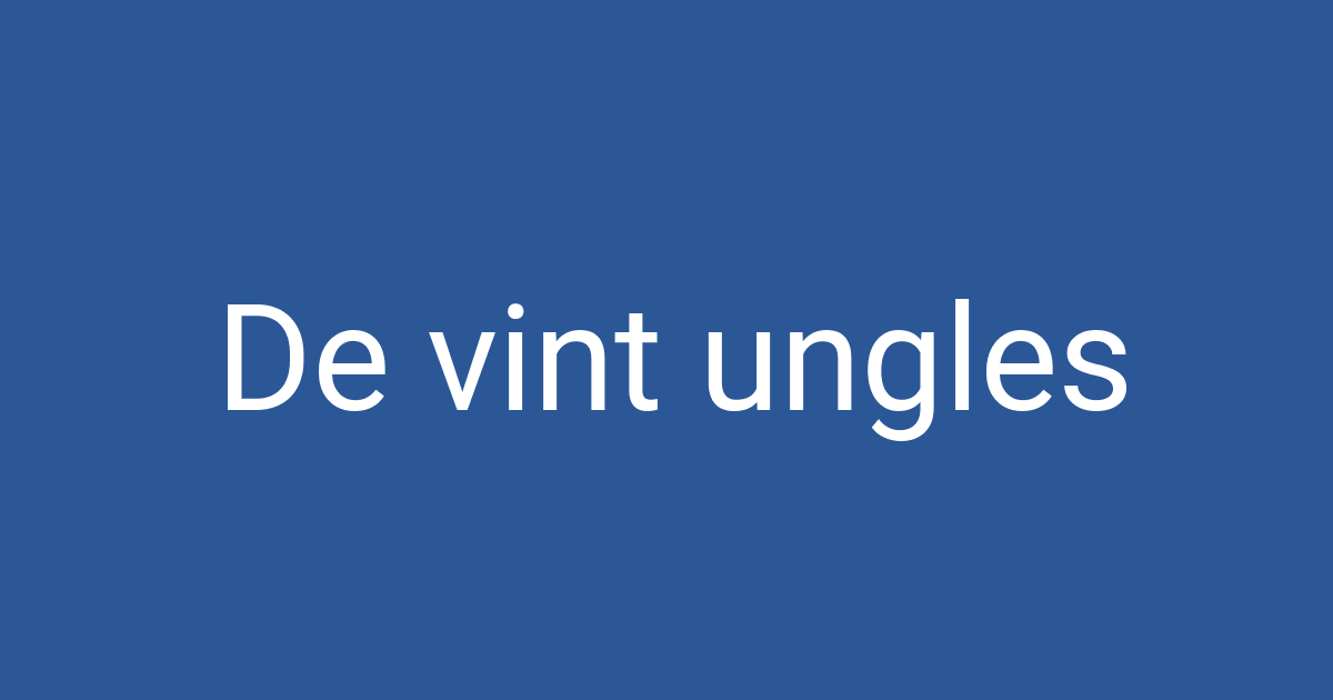 De vint ungles | PCCD