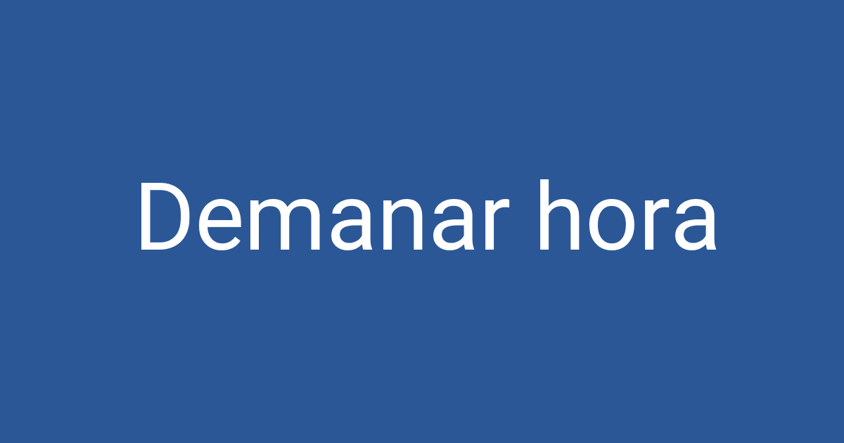 Demanar hora | PCCD