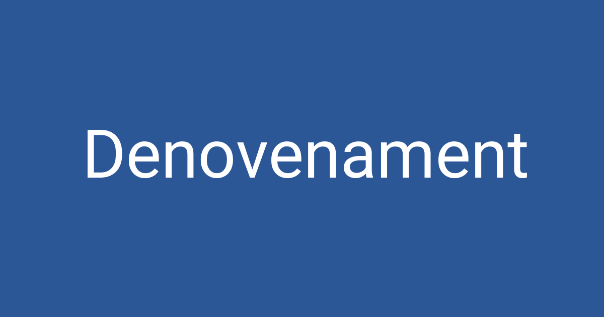 Denovenament | PCCD