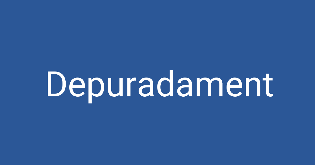 Depuradament | PCCD