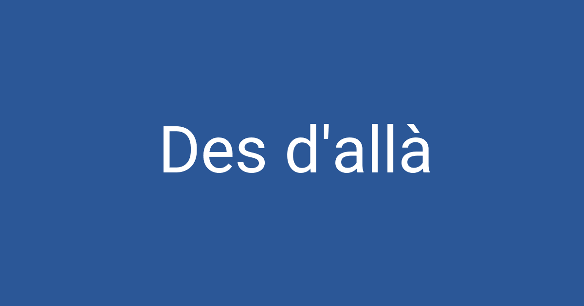 Des d'allà | PCCD