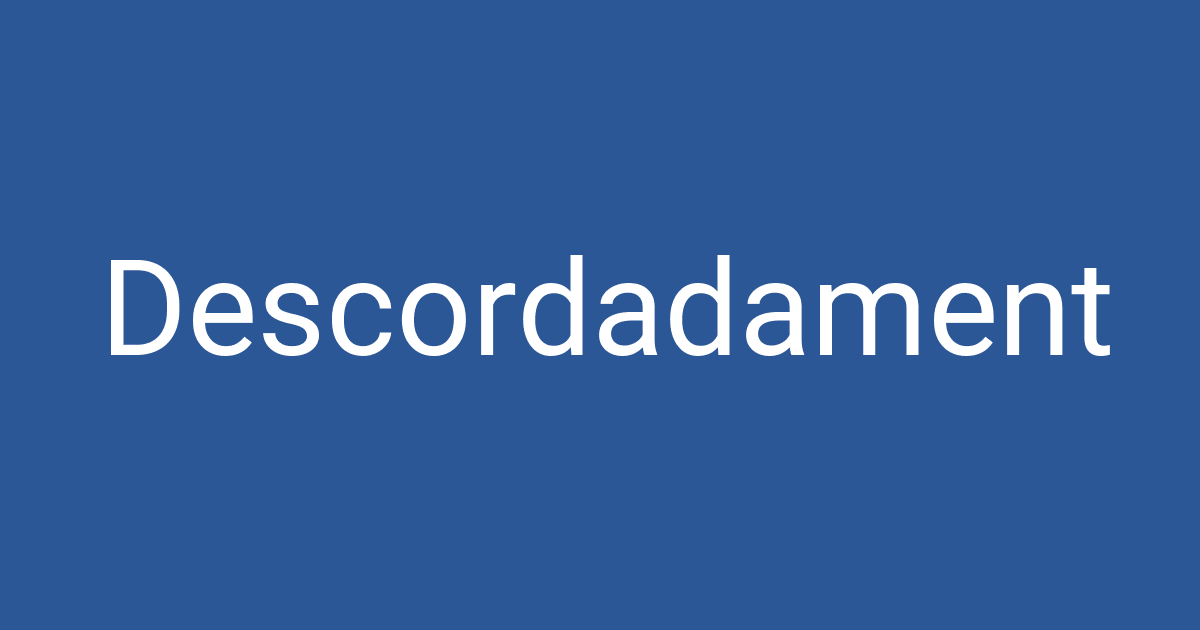 Descordadament | PCCD