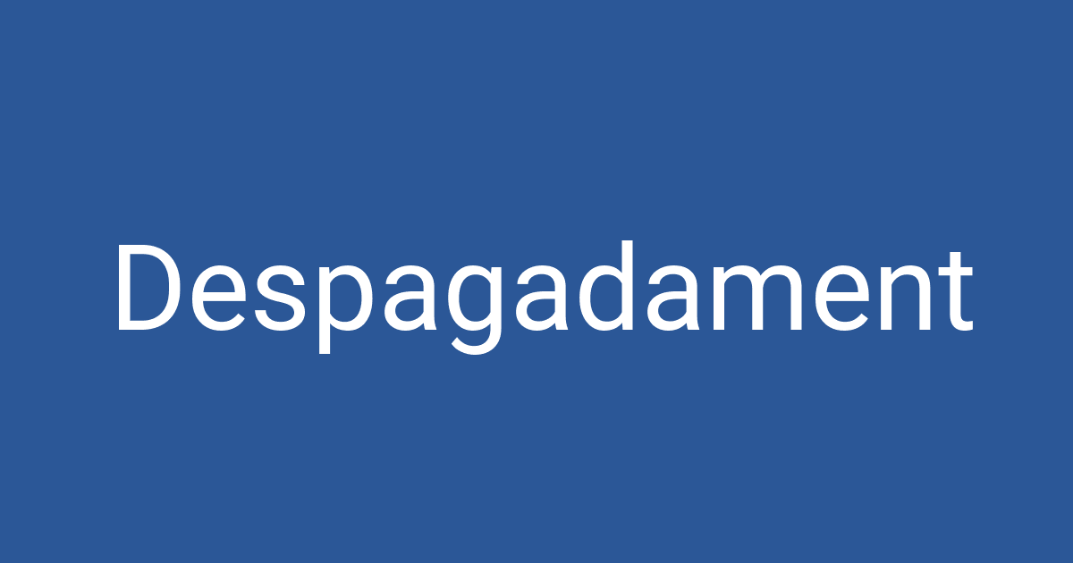 Despagadament | PCCD