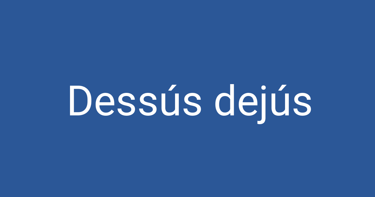 Dessús dejús | PCCD