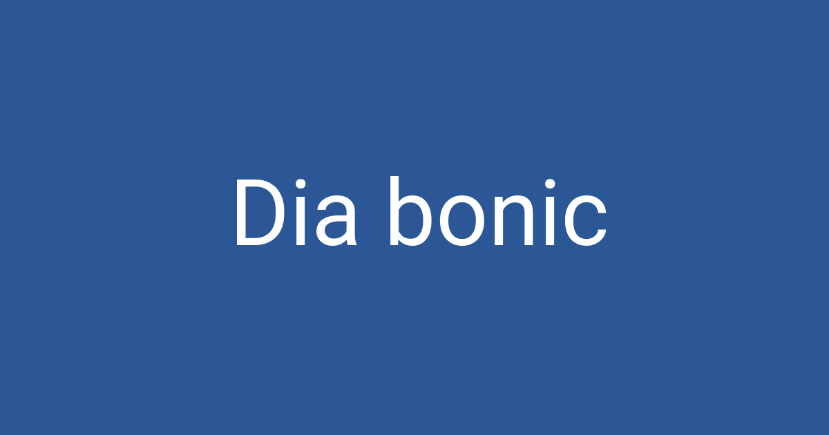 Dia bonic | PCCD