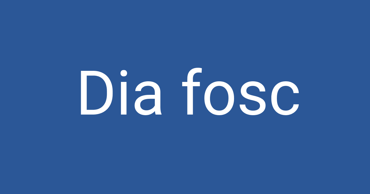 Dia fosc | PCCD