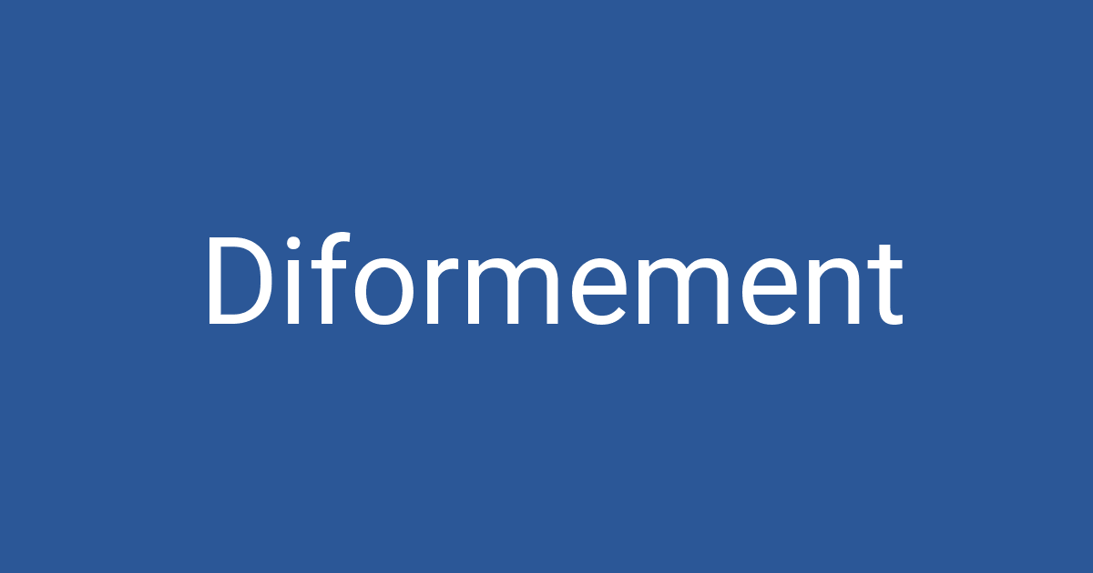 Diformement | PCCD