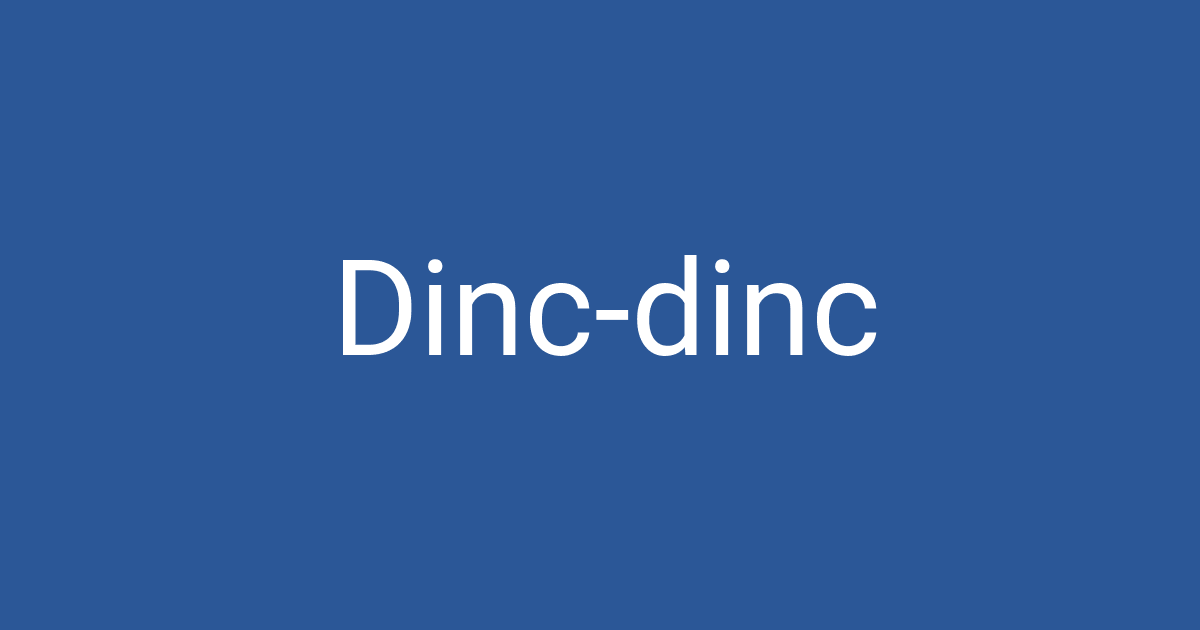 Dinc-dinc | PCCD