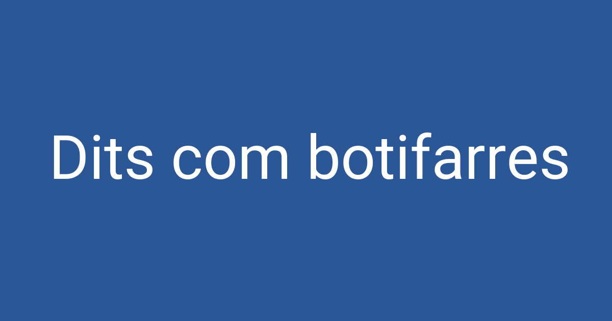 Dits com botifarres | PCCD