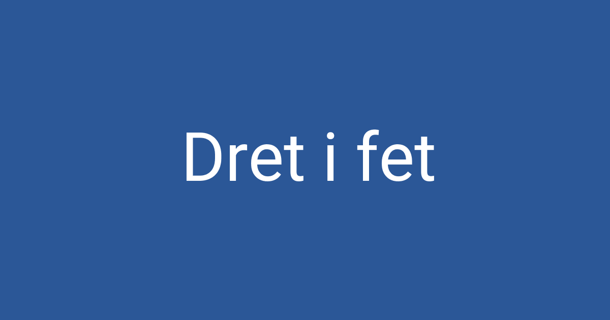 Dret i fet | PCCD