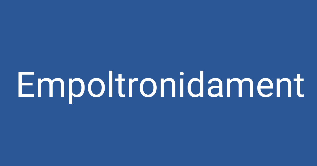 Empoltronidament - PCCD