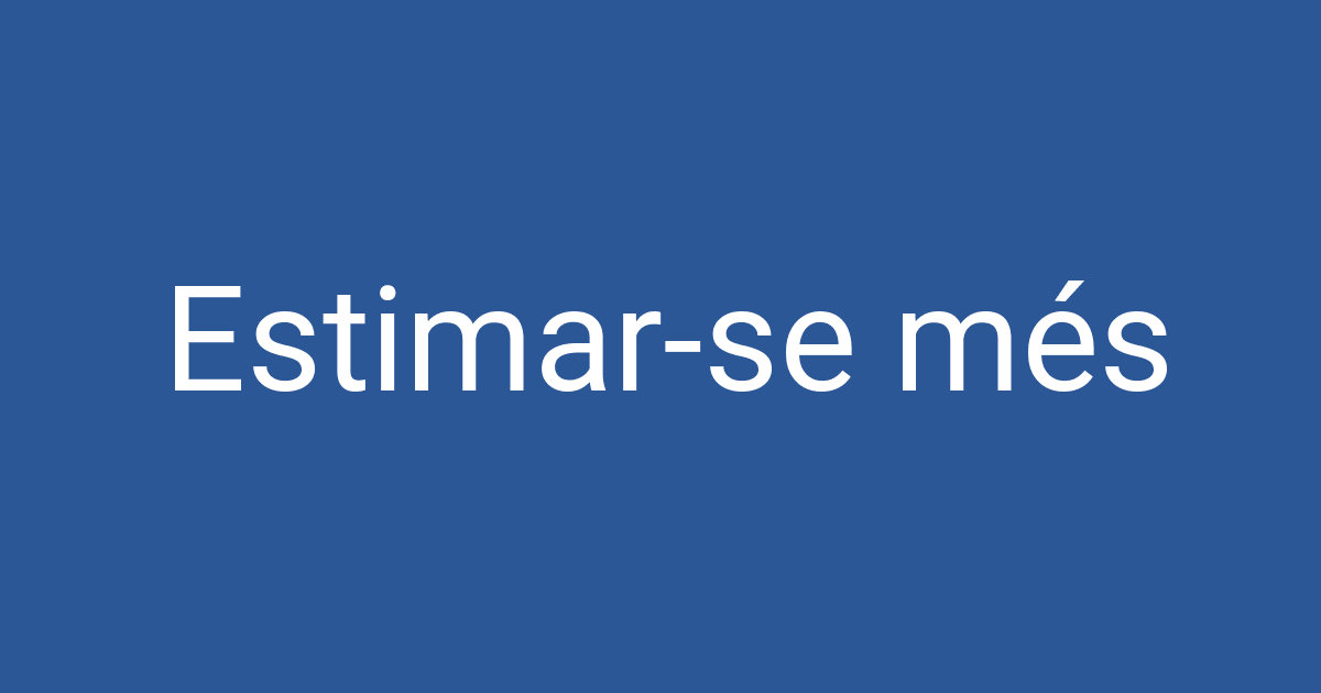 Estimar-se més | PCCD