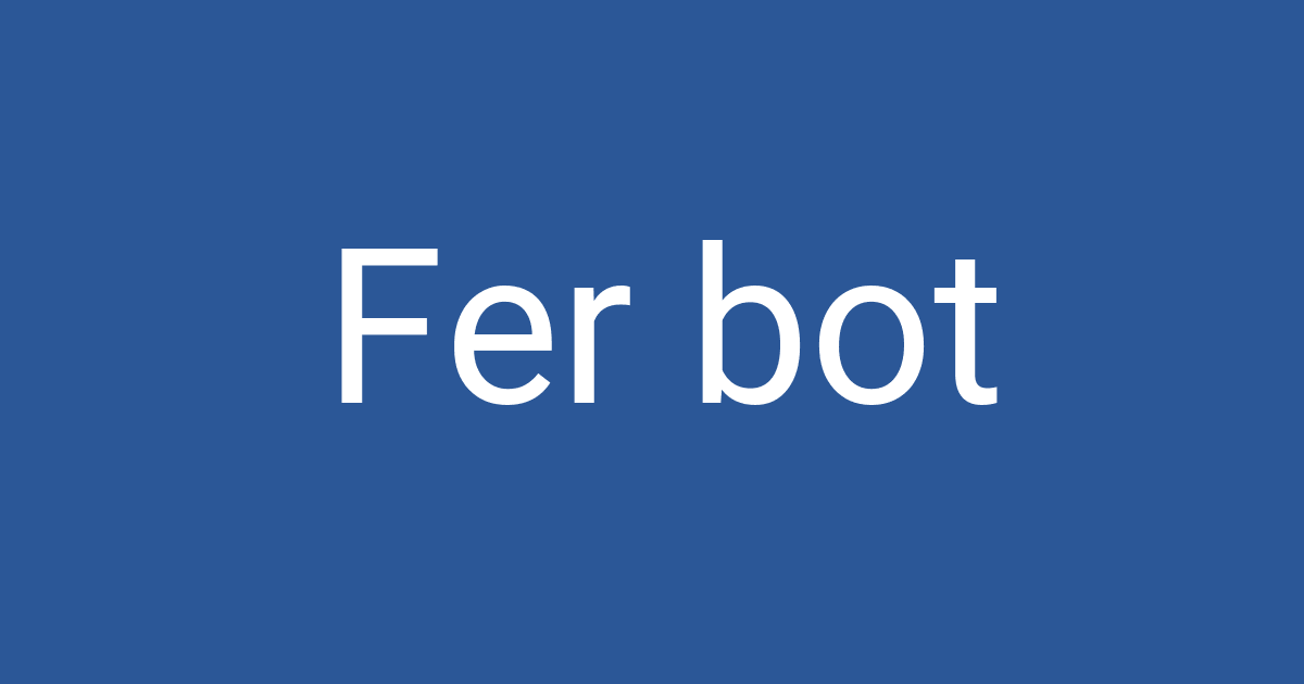 Fer bot | PCCD