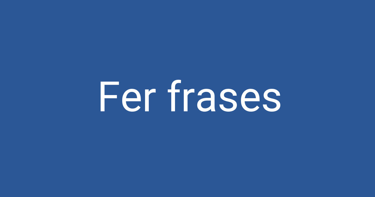 Fer frases | PCCD